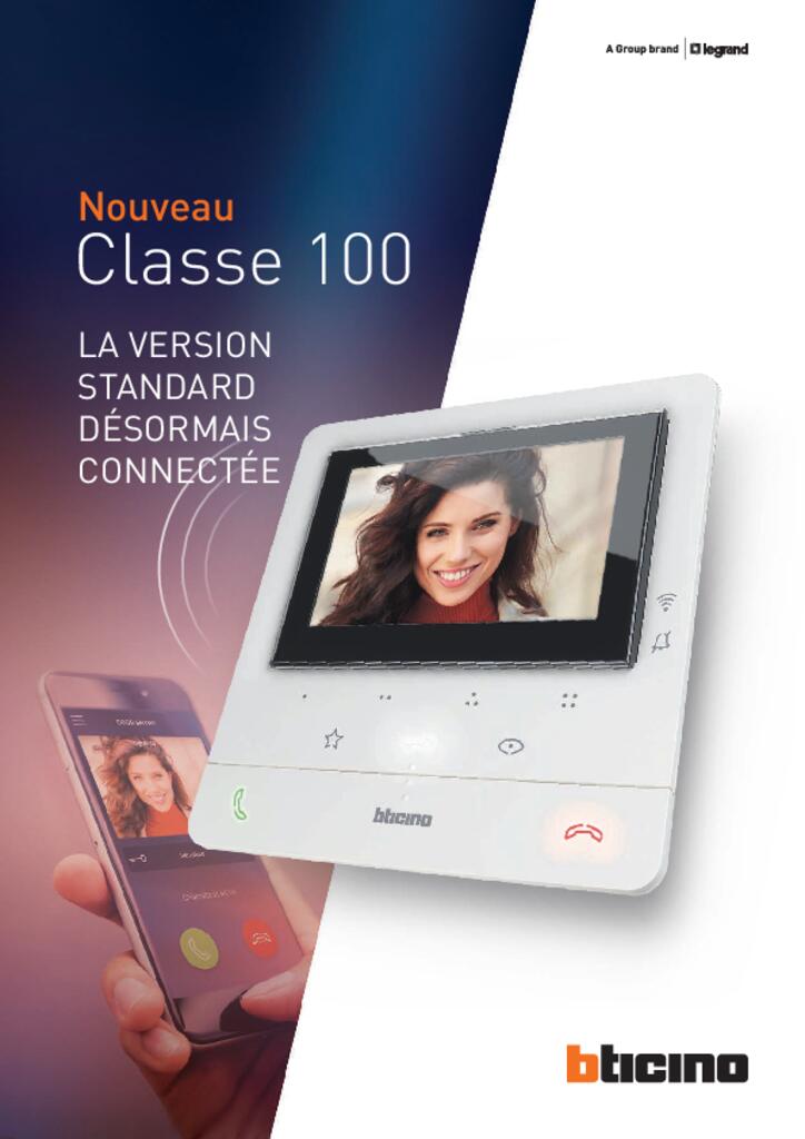 BT Classe 100 interphone brochure | Legrand